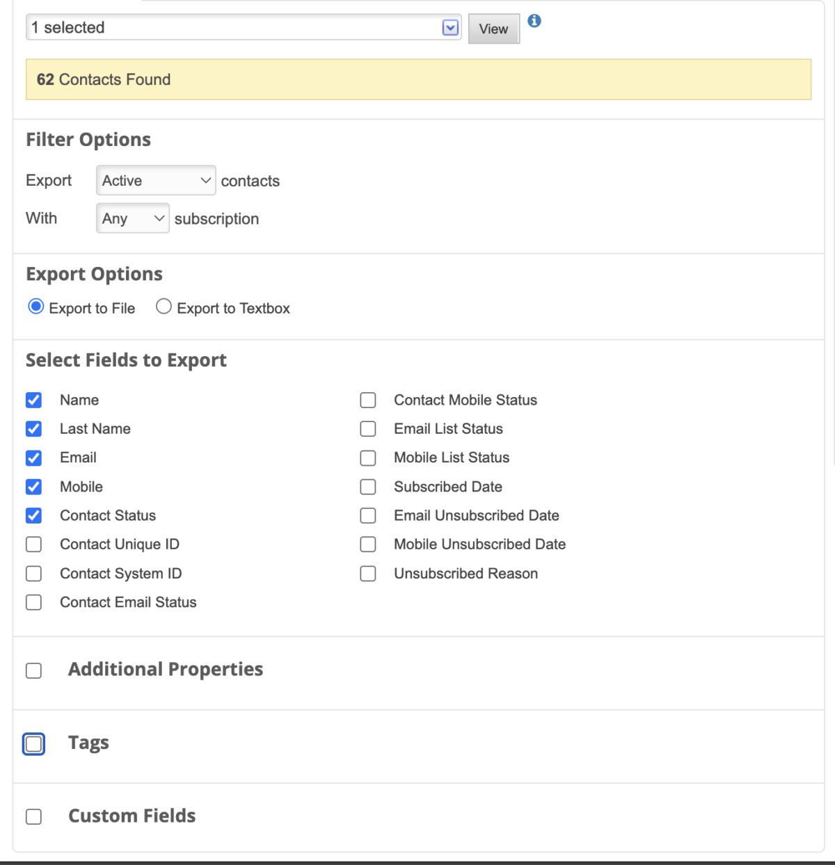 Exports | Knowledge Base